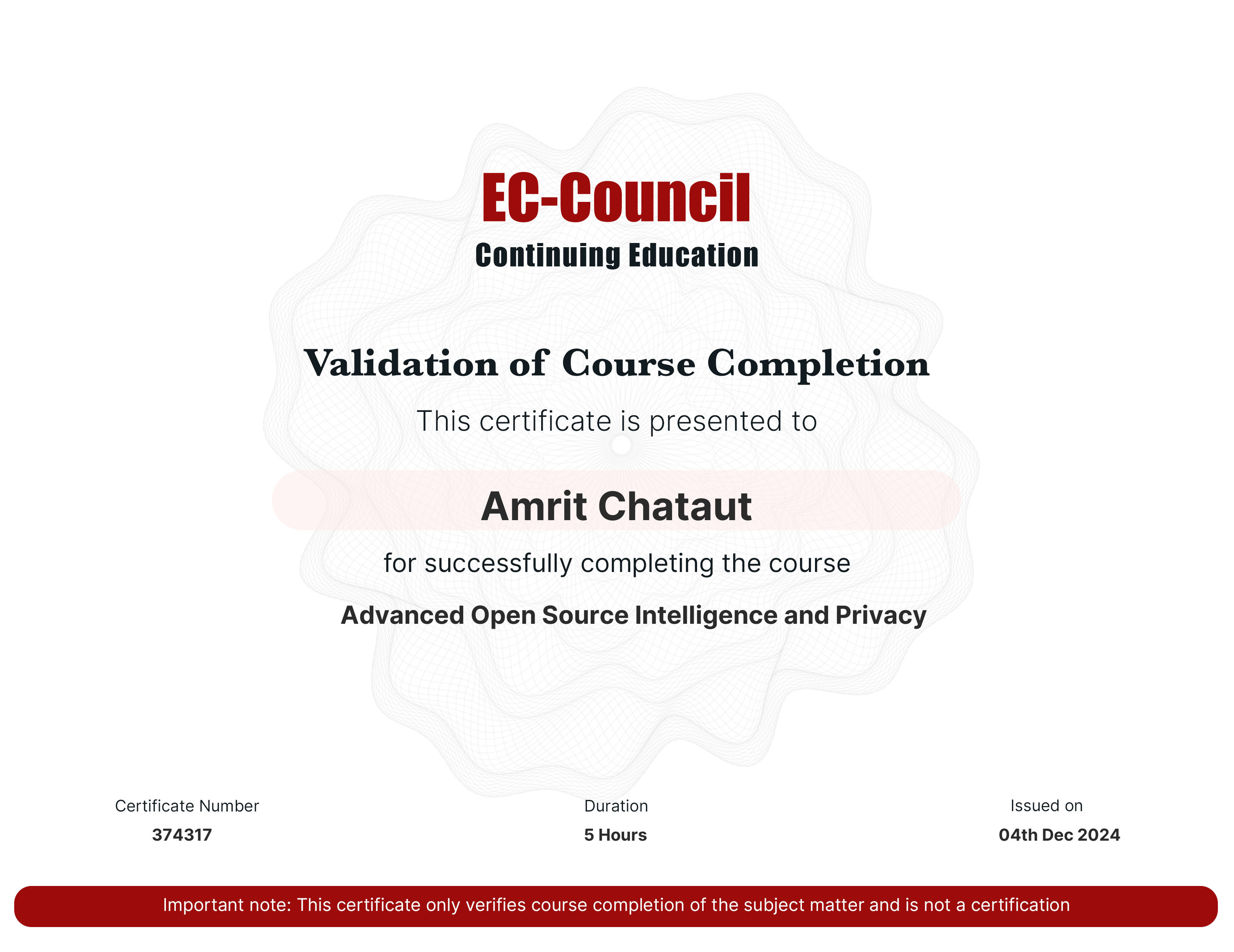 Advanced Open Source Intelligence and Privacy | EC-Council Learning